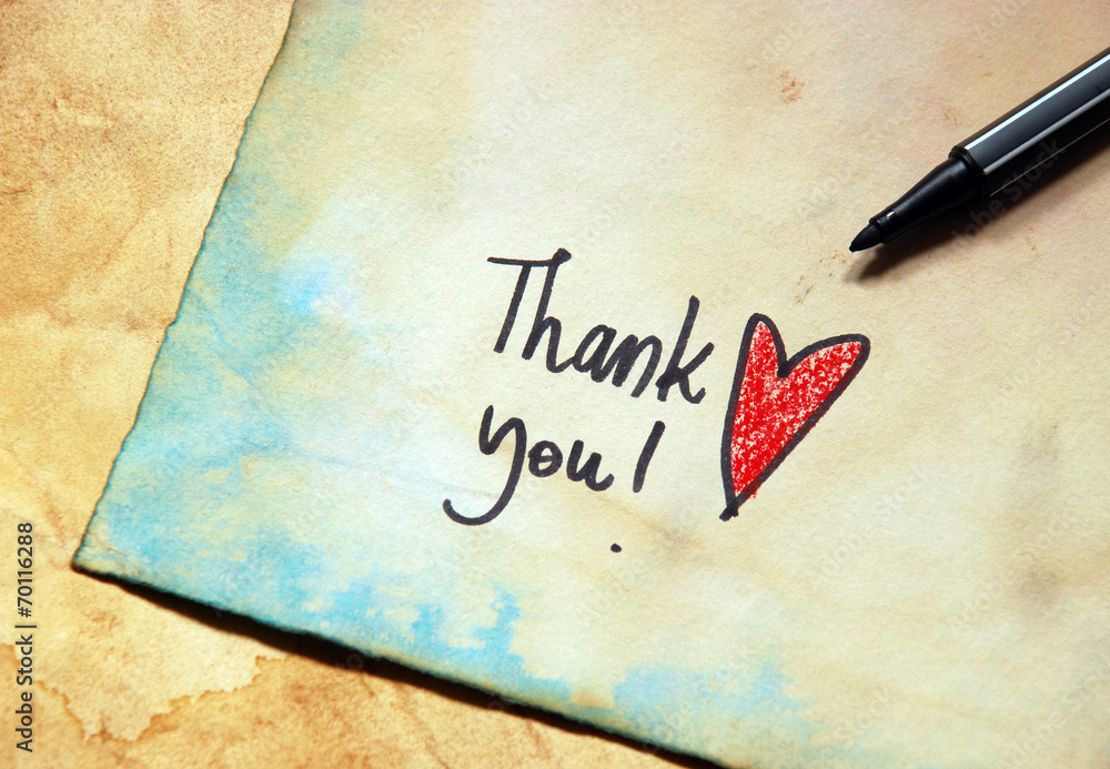 thank you message Stock Photo | Adobe Stock