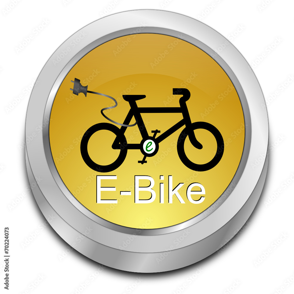 E-Bike Button Stock Vector | Adobe Stock