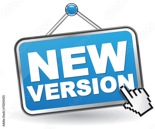 NEW VERSION ICON Stock Vector | Adobe Stock