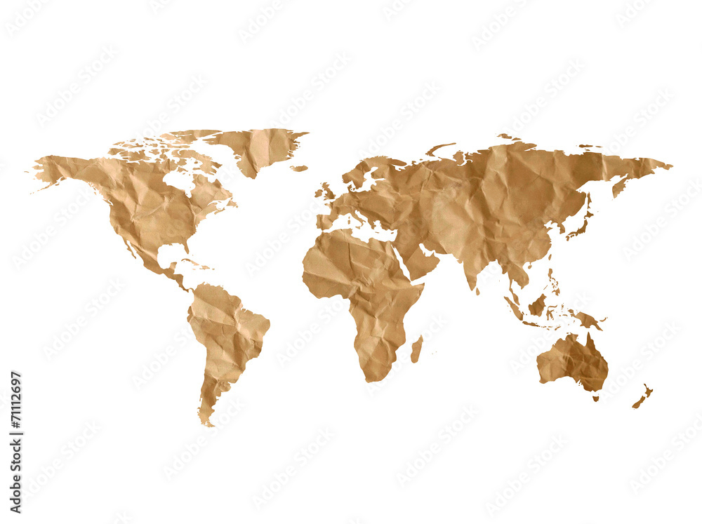 World map paper texture Stock Photo | Adobe Stock