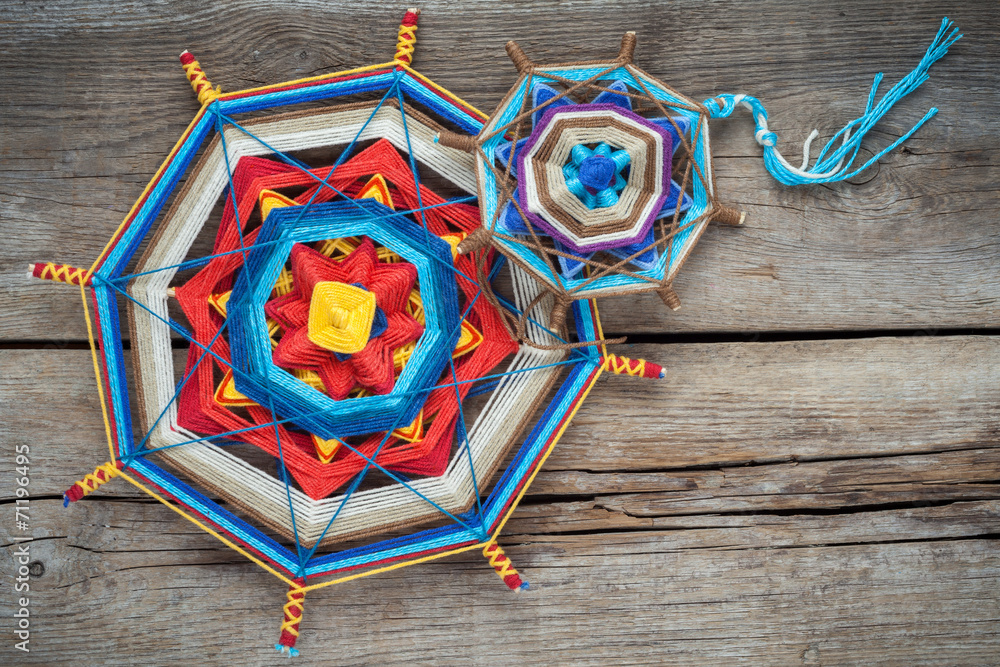 Knitted mandala Stock Photo | Adobe Stock
