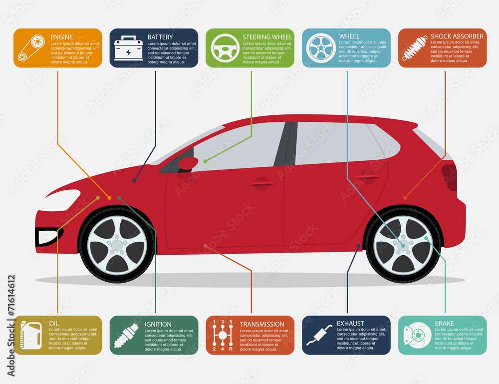 car infographic Stock Vector | Adobe Stock
