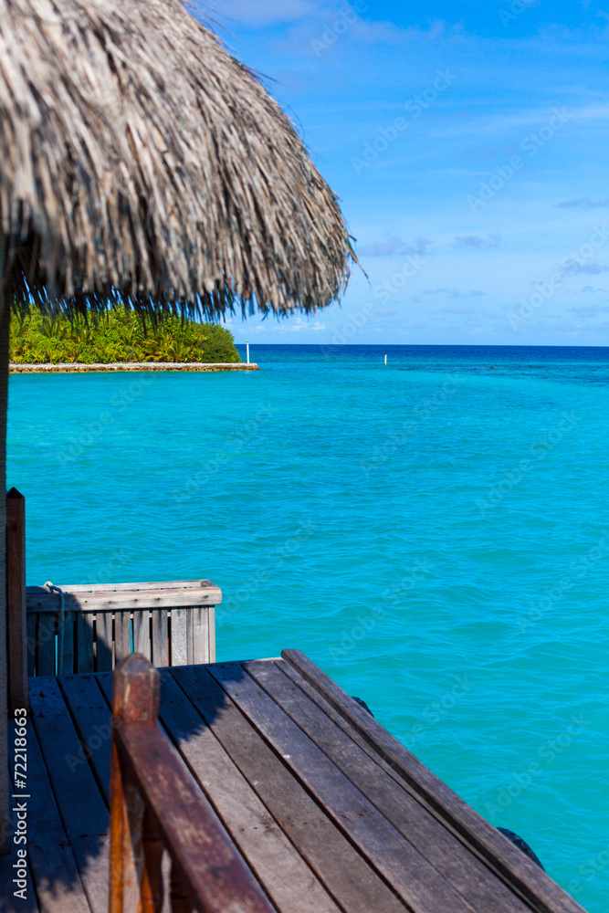 Rest in Paradise - Malediven - Hütte am Meer Stock Photo | Adobe Stock
