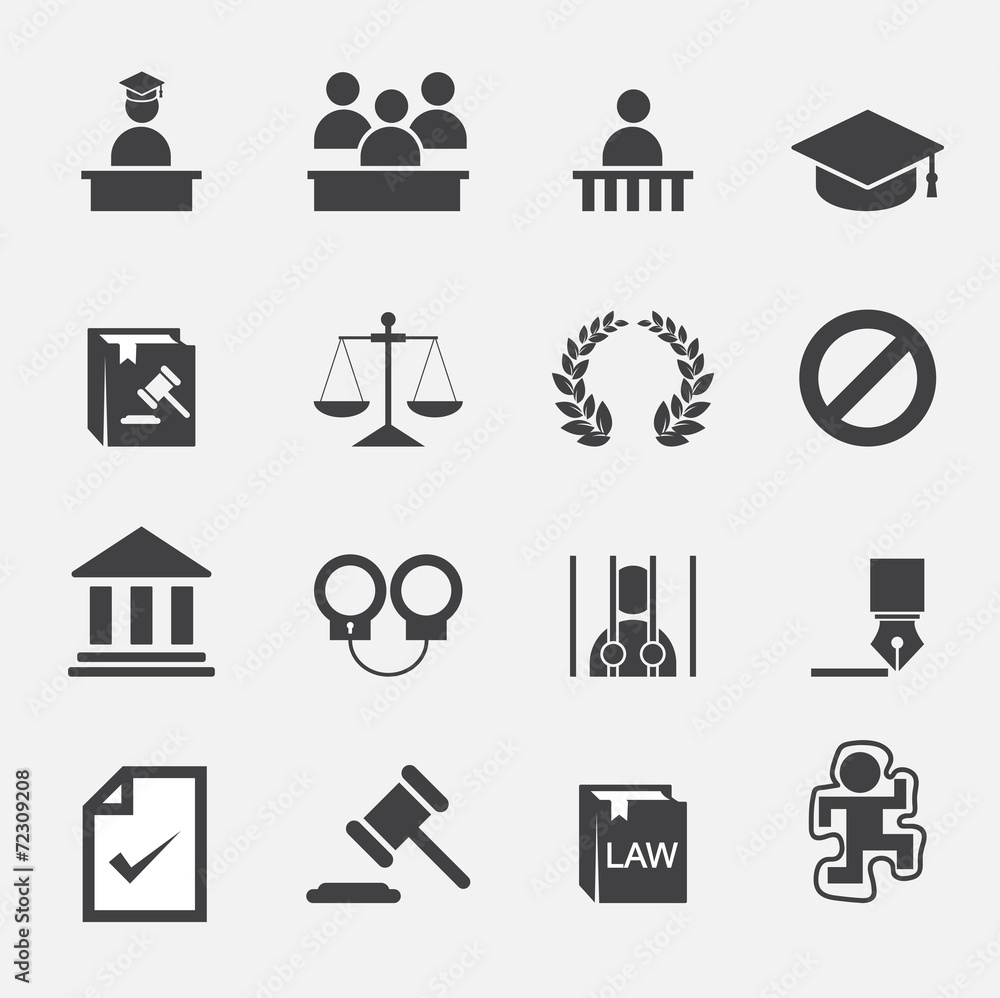 law icon Stock Vector | Adobe Stock