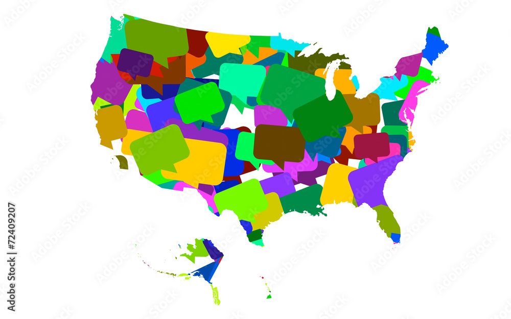 USA map bubbles Stock Illustration | Adobe Stock