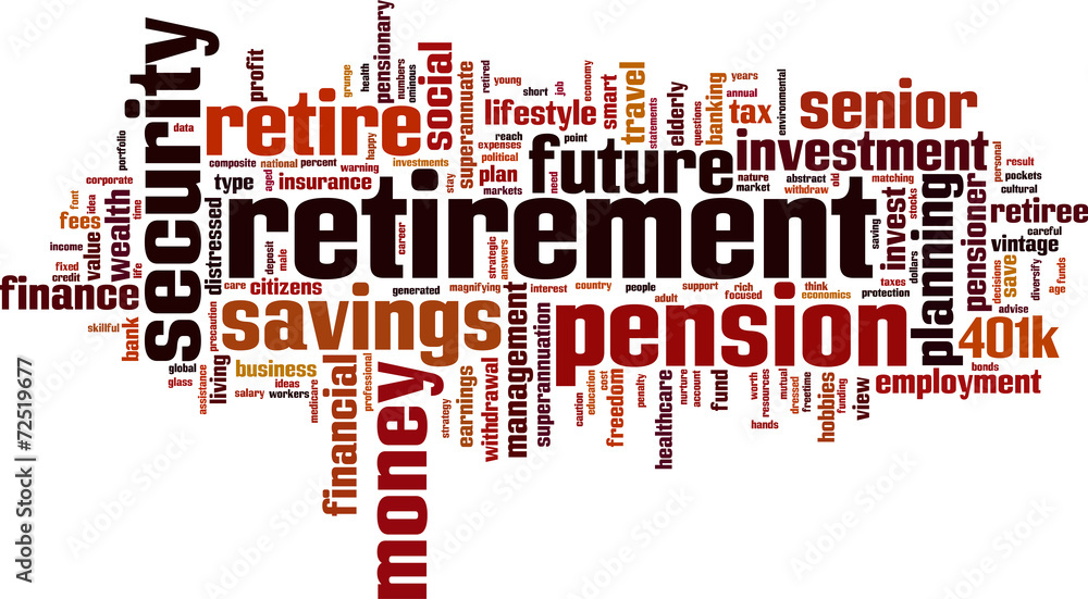 Retirement word cloud concept. Vector illustration Stock Vector | Adobe ...
