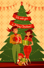 Family Christmas Poster Free Stock Photo - Public Domain Pictures