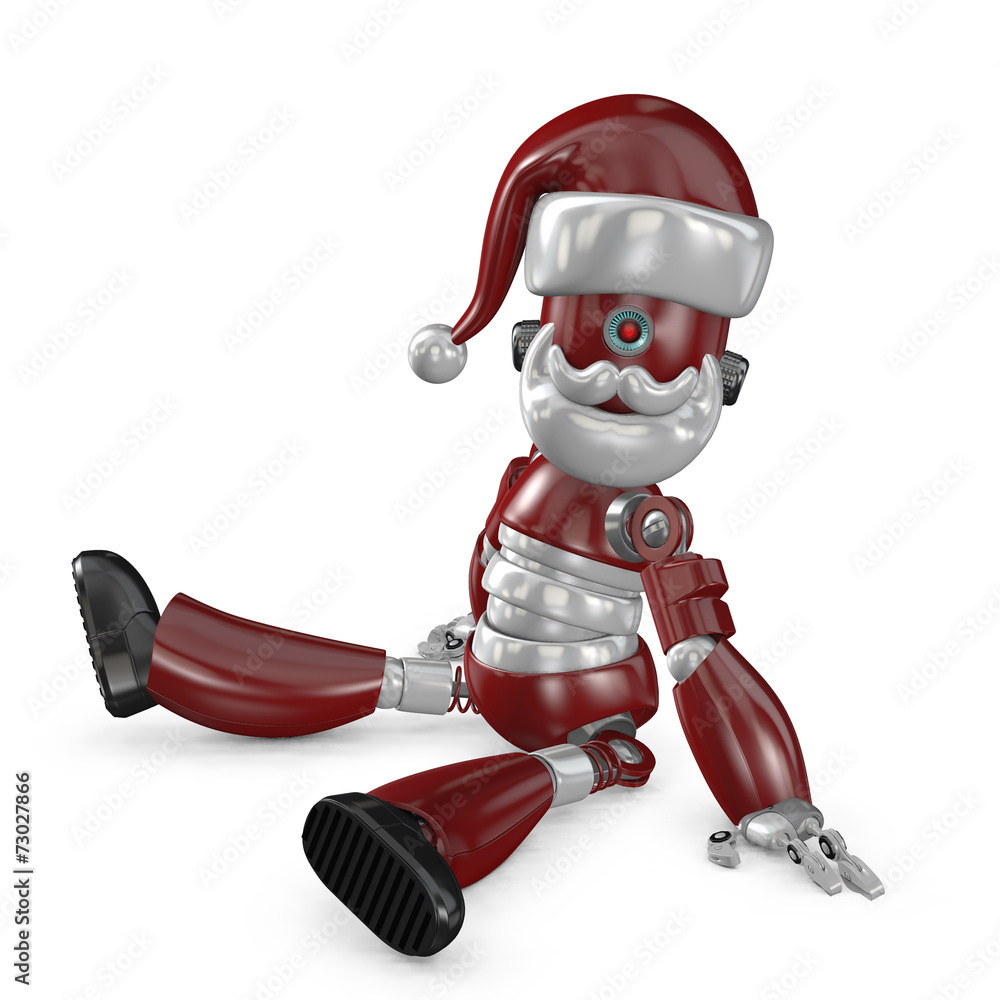 Santa Robot Stock Illustration | Adobe Stock