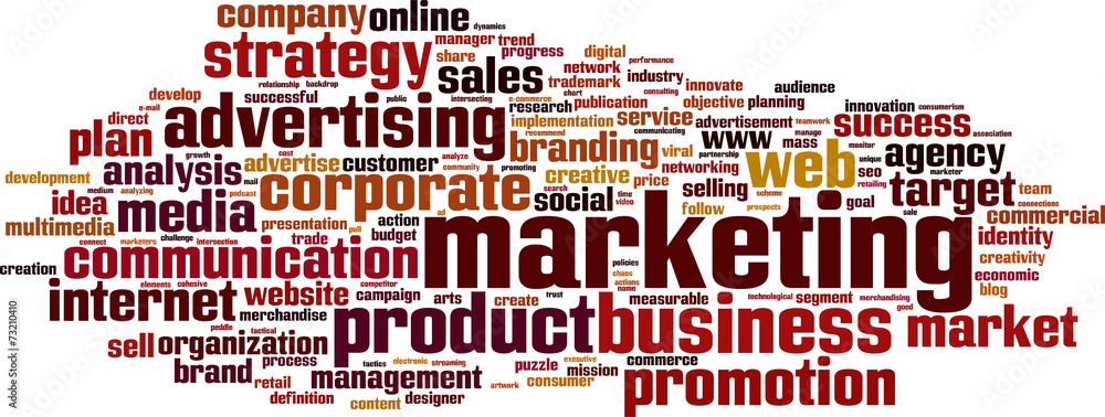 Marketing word cloud concept. Vector illustration Stock Vector | Adobe ...
