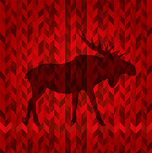 Shadow Moose In Red Free Stock Photo - Public Domain Pictures