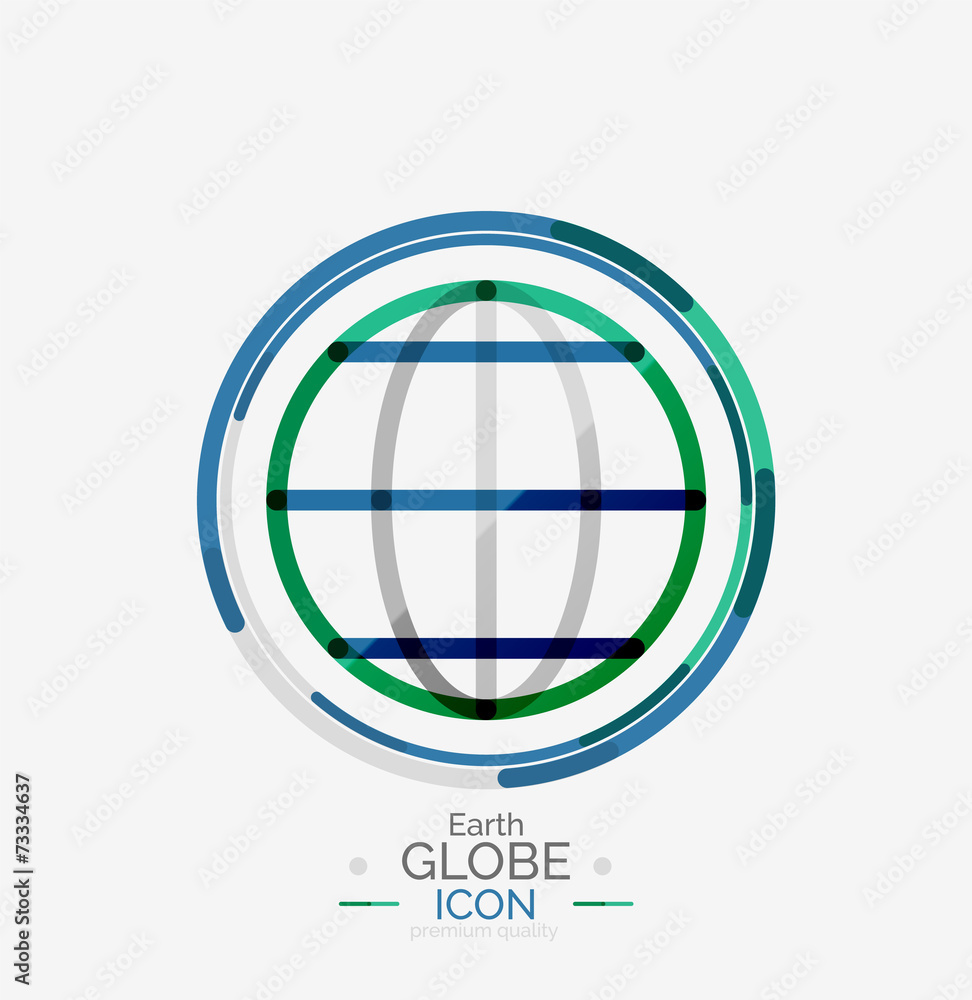 World globe logo stamp Stock Vector | Adobe Stock