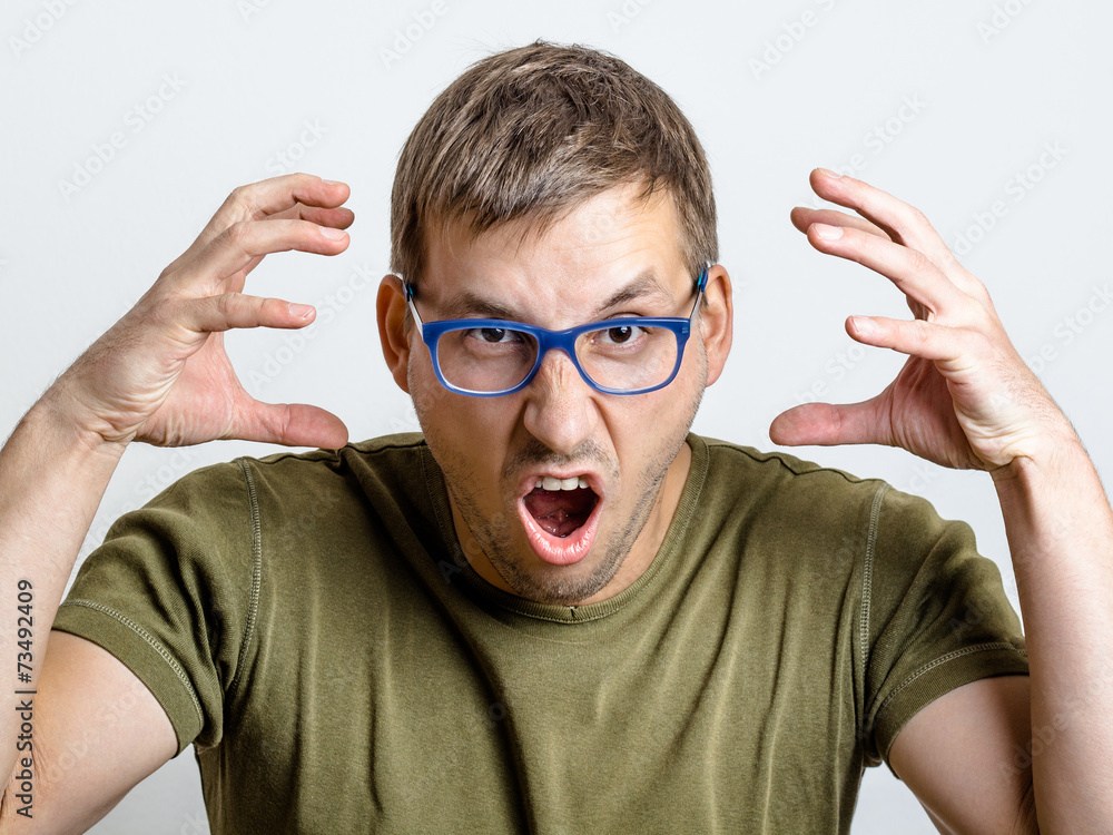 Stock-Foto „Angry White Man“ | Adobe Stock