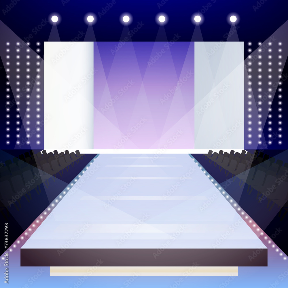 Fashion runway poster Stock Illustration | Adobe Stock