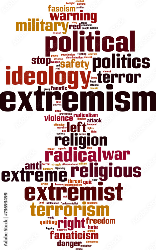 Extremism word cloud concept. Vector illustration Stock Vector | Adobe ...