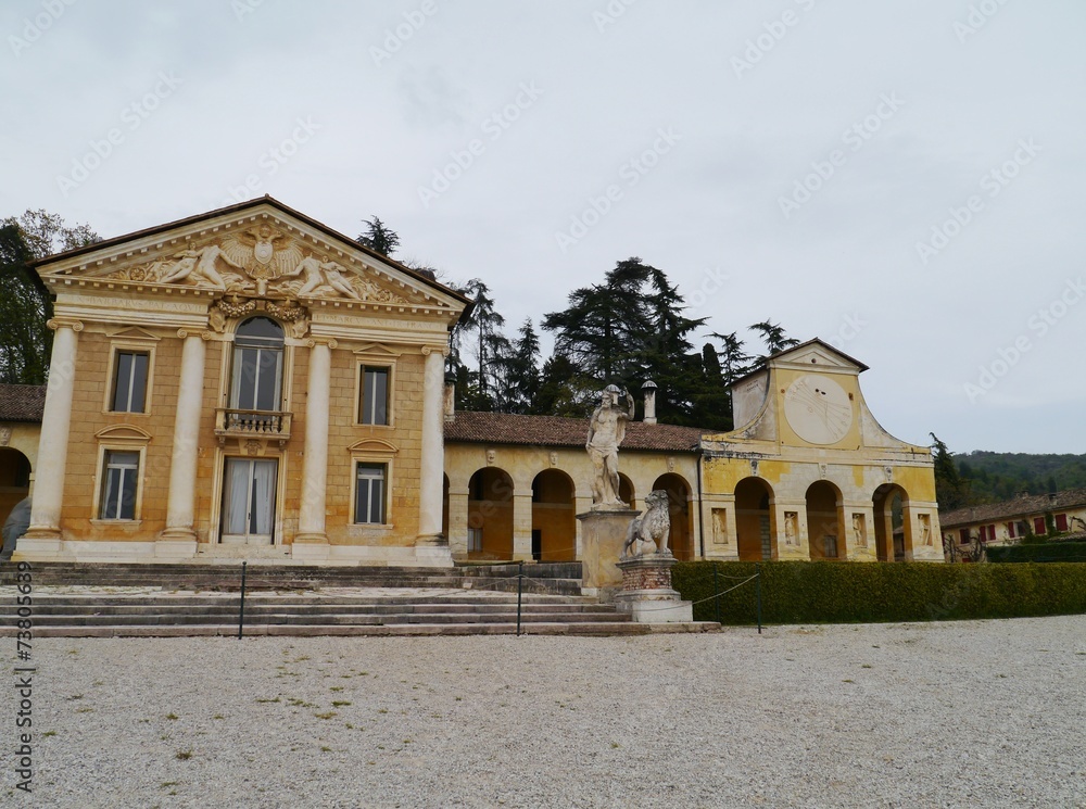 Foto de Stock Villa Barbaro also known as the Villa di Maser in Italy ...