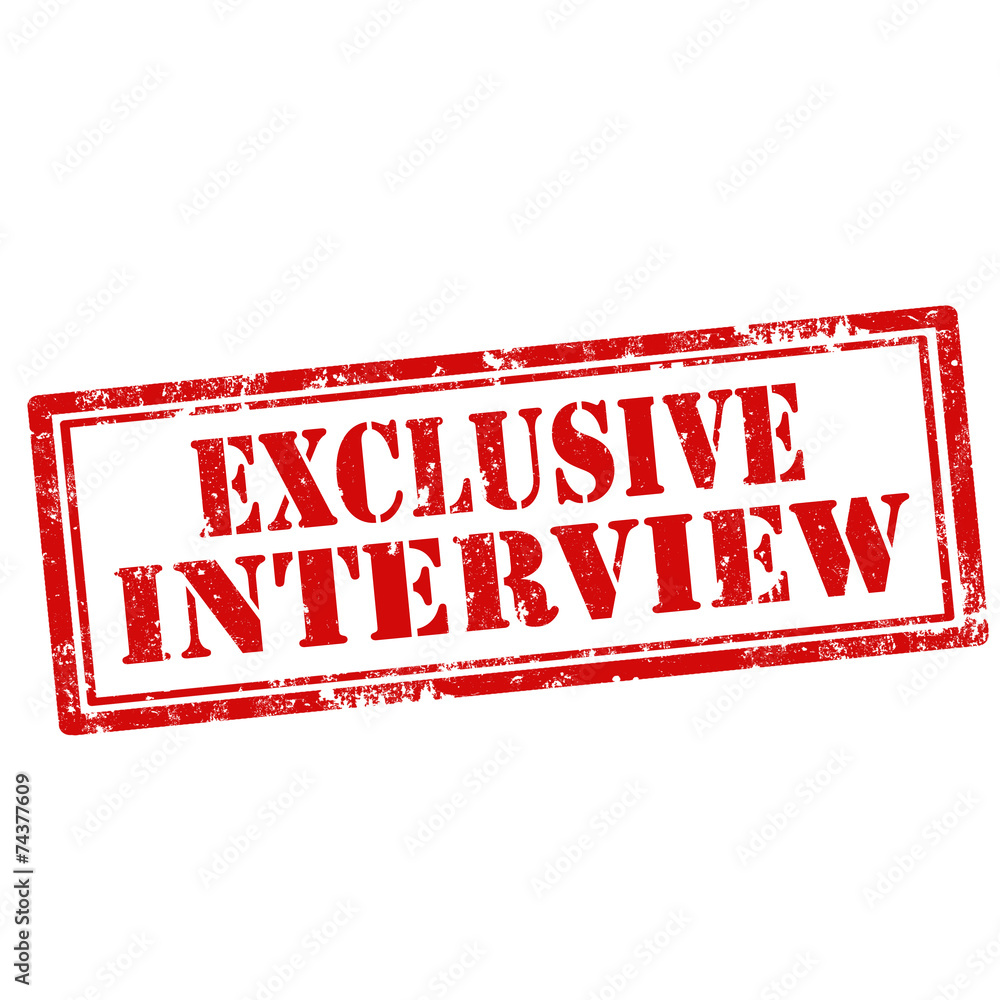 Exclusive Interview-stamp Stock Vector | Adobe Stock