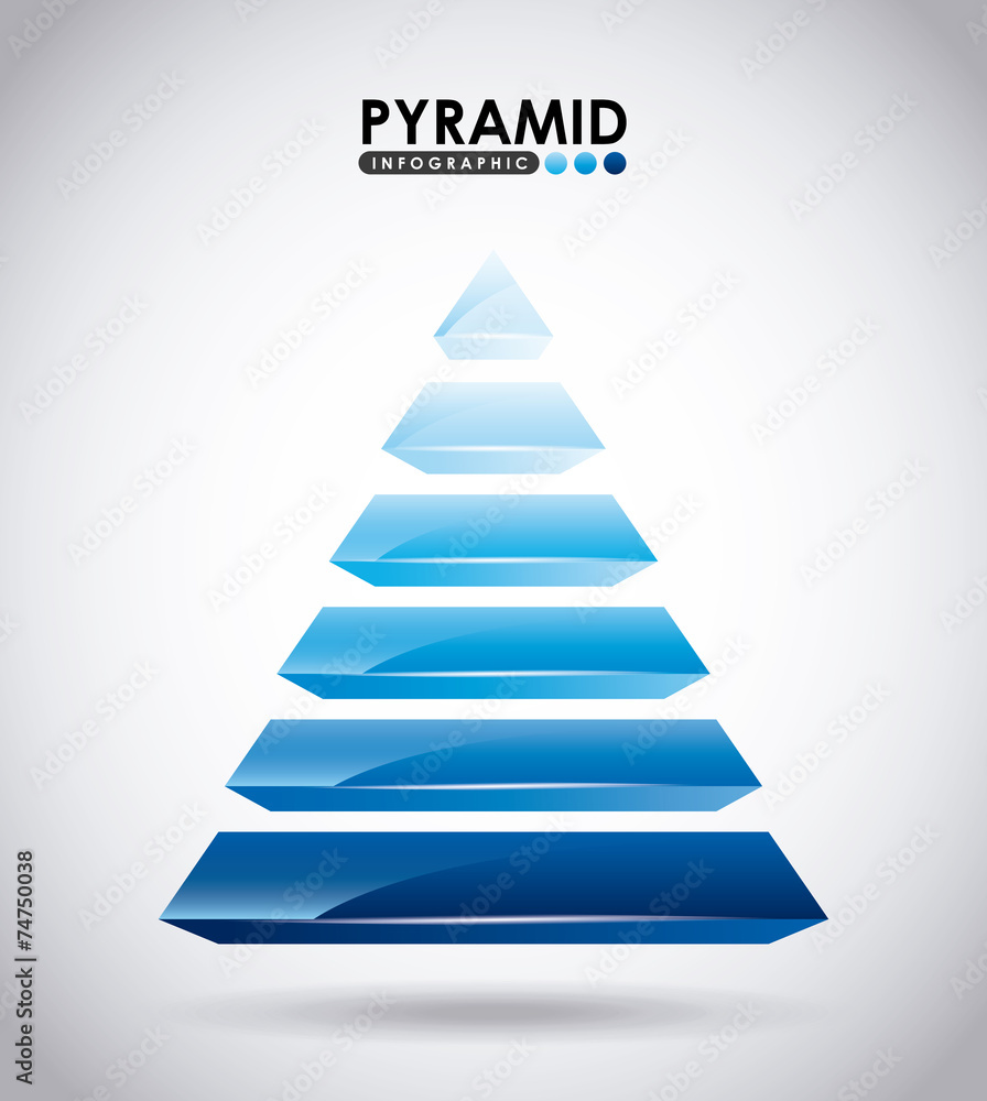 pyramid infographic Stock Vector | Adobe Stock