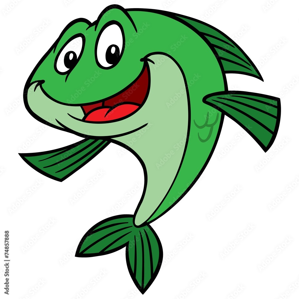 Fish Pointing Stock Vector | Adobe Stock