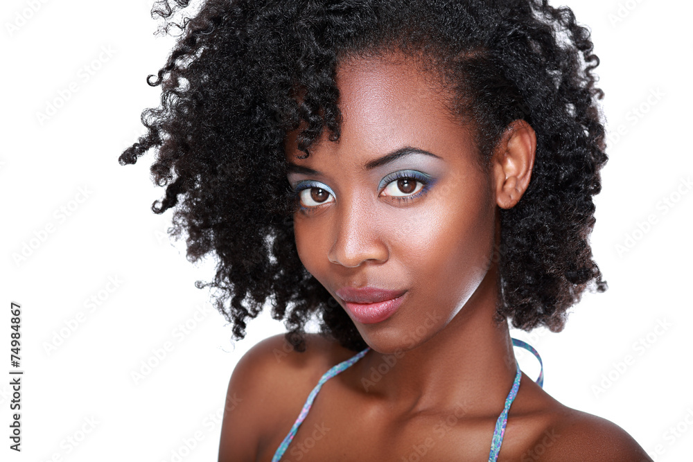 black woman face Stock Photo | Adobe Stock