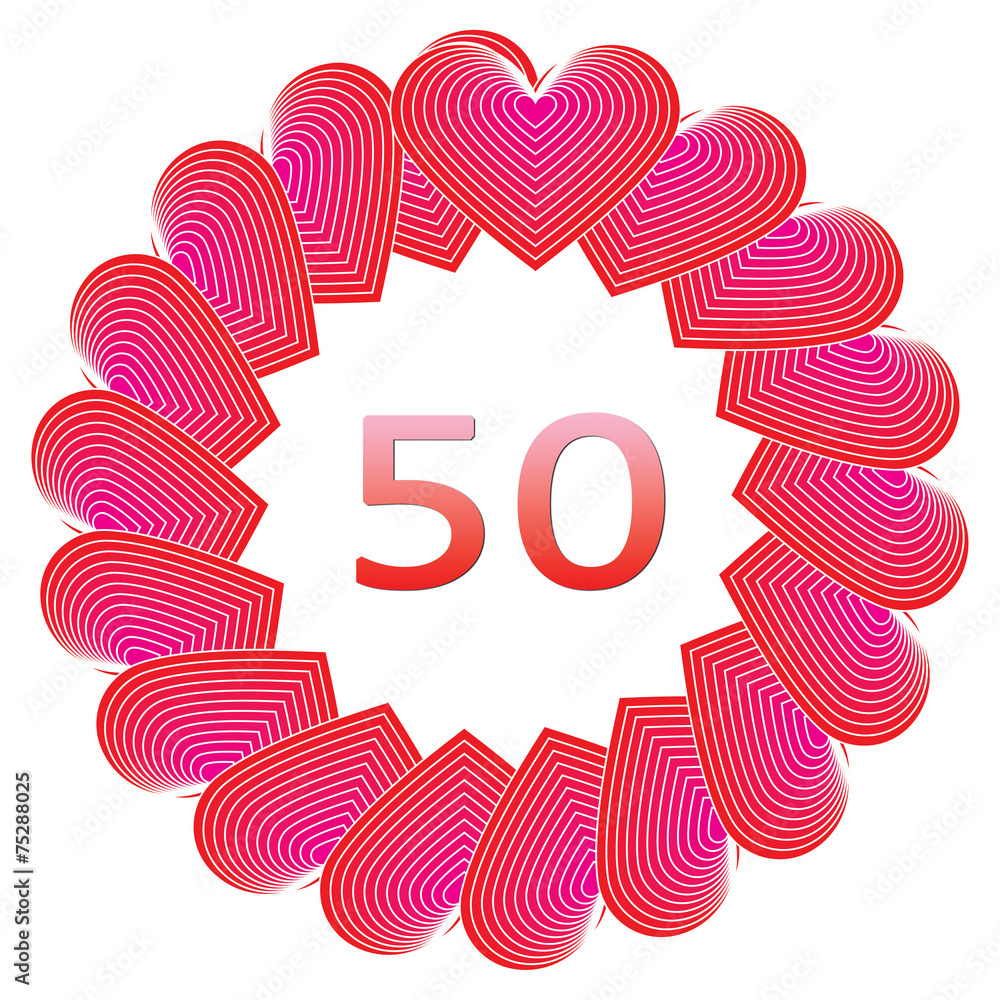 Happy birthday sign for 50 years Stock Illustration | Adobe Stock
