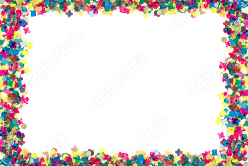 Konfetti Karneval Rahmen – kaufen Sie dieses Foto und finden Sie ...