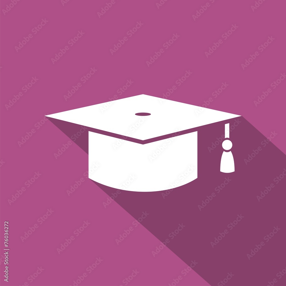 Icono birrete morado sombra Stock Vector | Adobe Stock