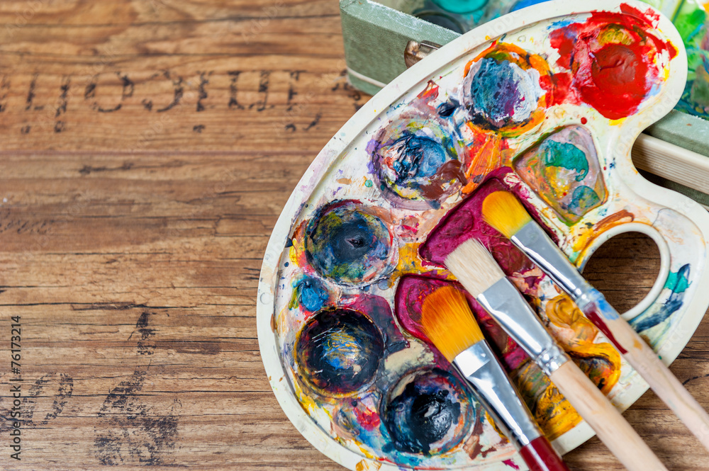 painting pan Stock Photo | Adobe Stock