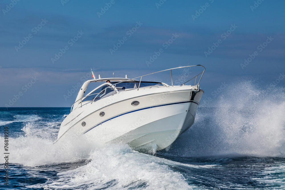 motor boat Stock Photo | Adobe Stock