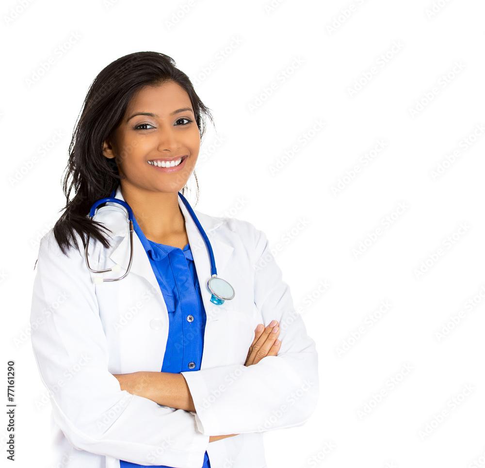 Smiling confident female doctor healthcare professional Stock Photo ... Smiling confident female doctor healthcare professional Stock Photo ...