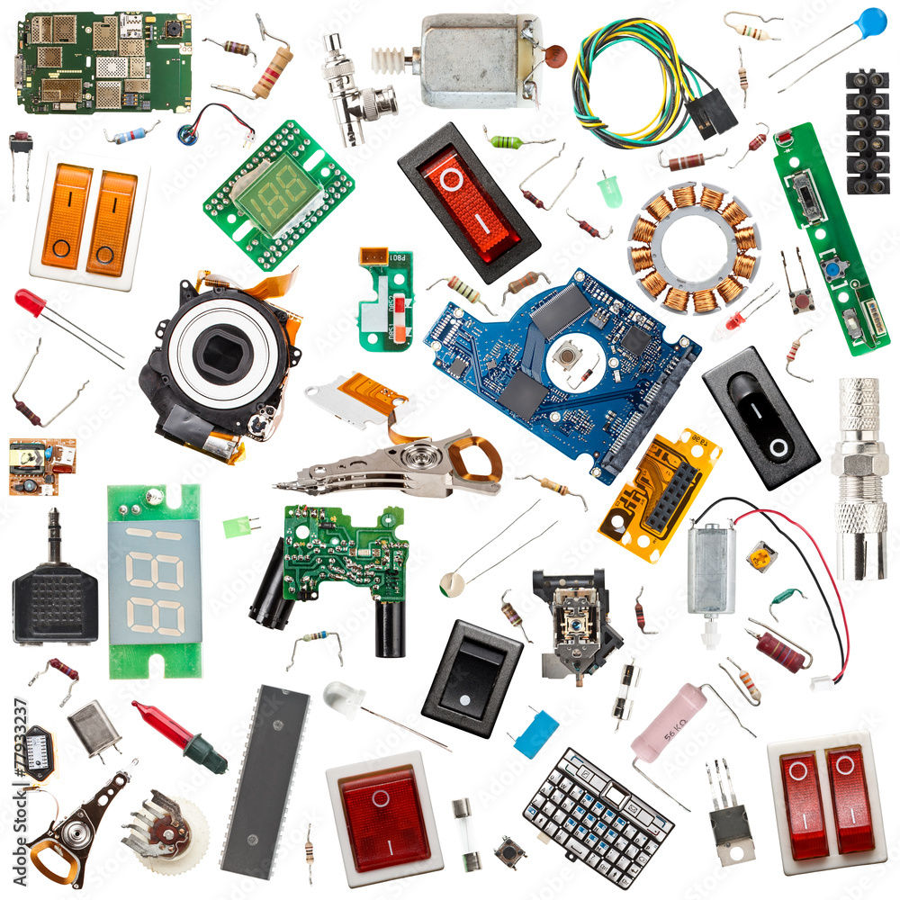 Electronic components Stock Photo | Adobe Stock