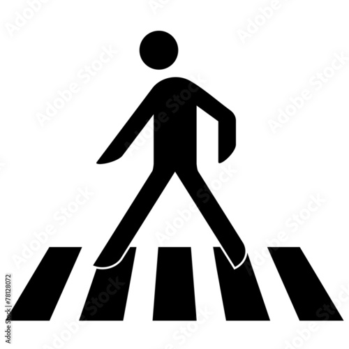 Traverser sur un passage piéton Vecteur Stock | Adobe Stock