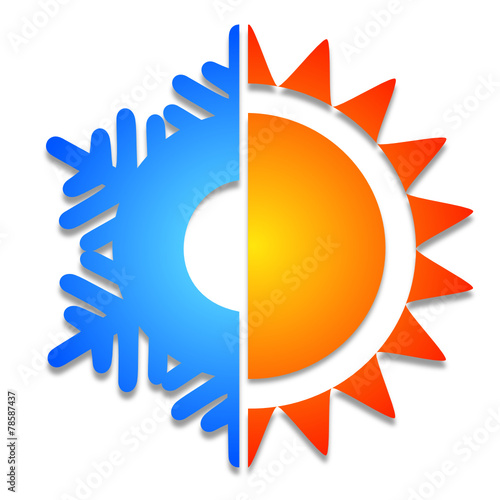 Vecteur Stock logo chaud froid | Adobe Stock