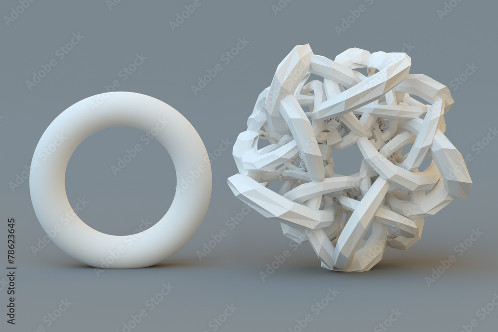 Simple versus complex. Generic visualization of the concept. Stock ...