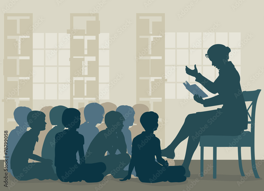 Vetor Story reading do Stock | Adobe Stock