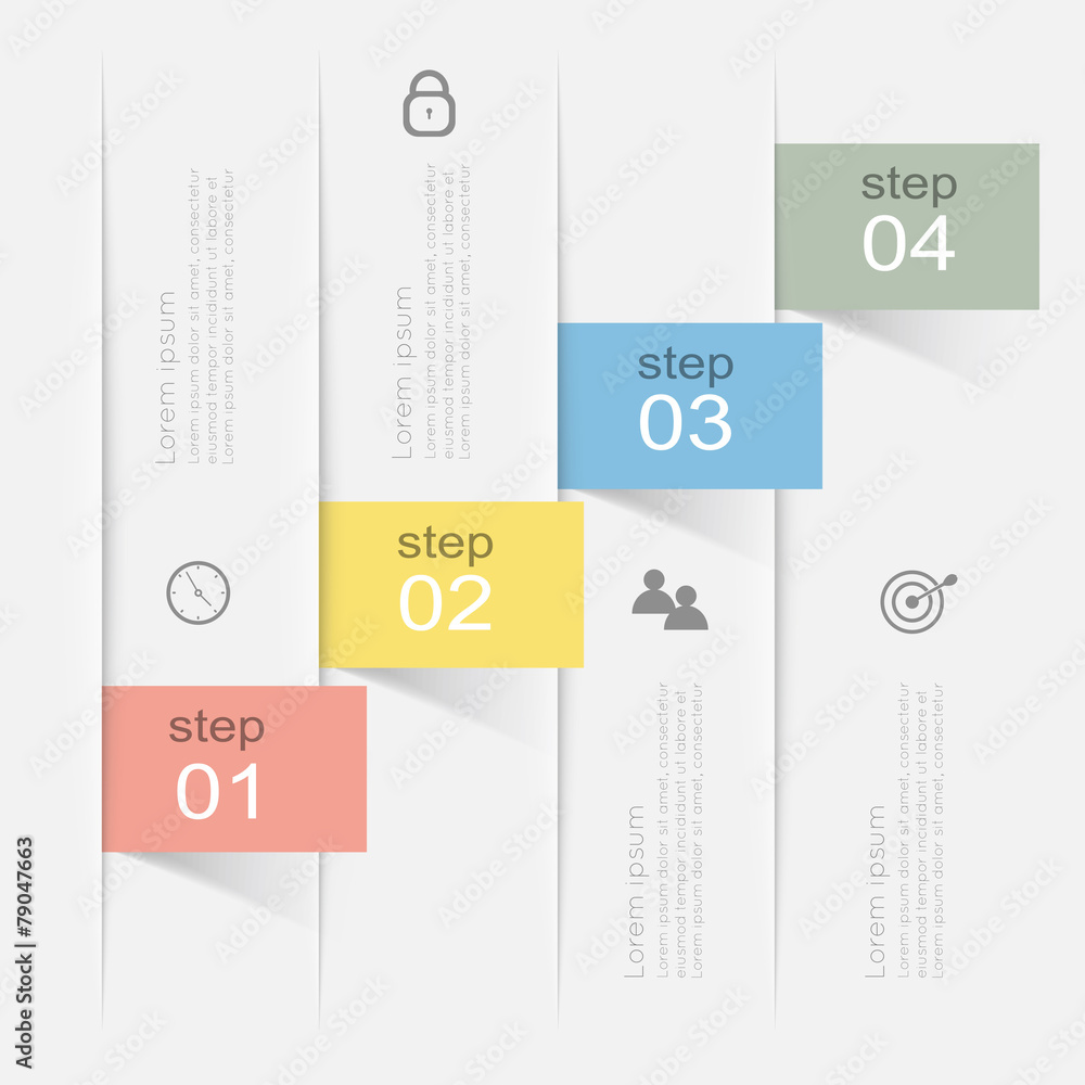 Vector colorful info graphics for your business presentations. Stock ...