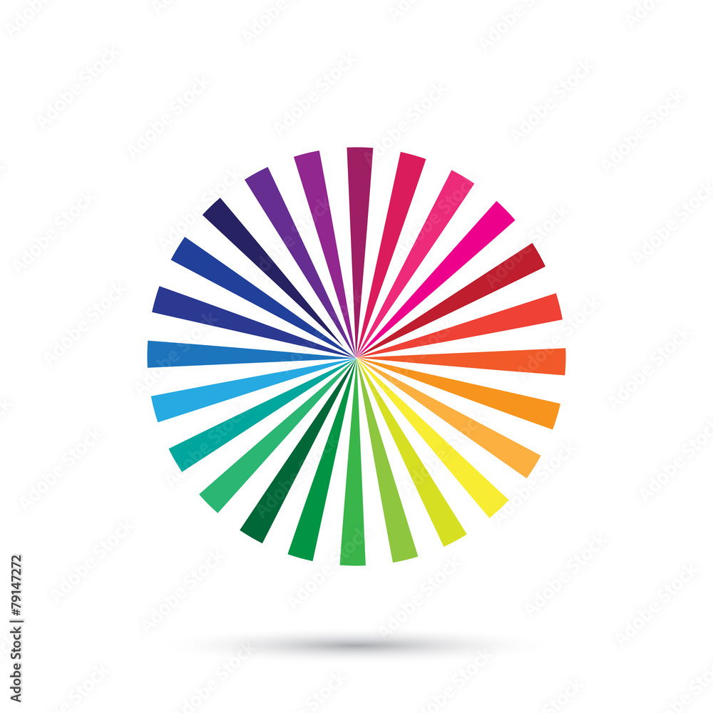 Vector color palette, color spectrum isolated on white Stock Vector ...