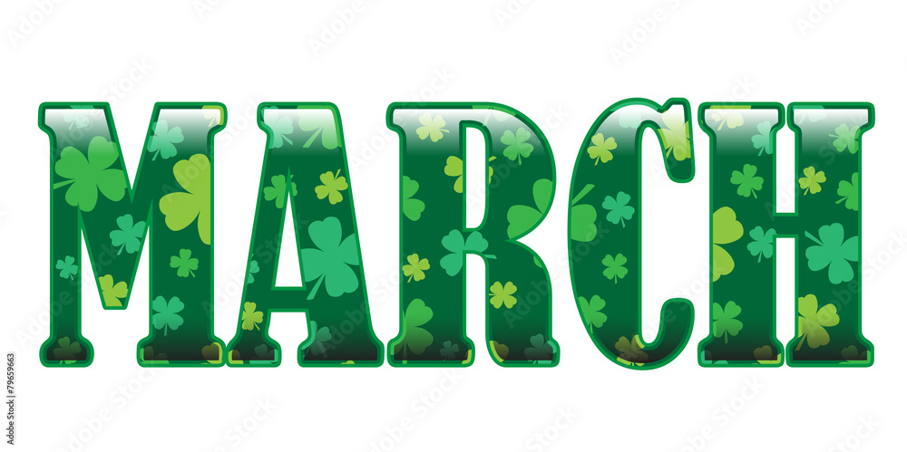 The Month Of March Stock Vector | Adobe Stock