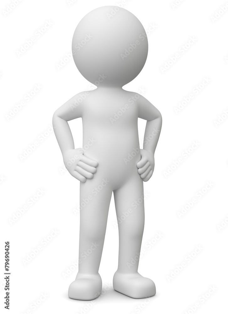 3d Männchen stolz Stock Illustration | Adobe Stock