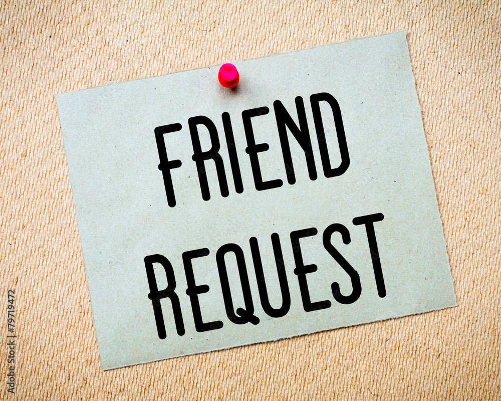 Friend Request Message Stock Photo | Adobe Stock