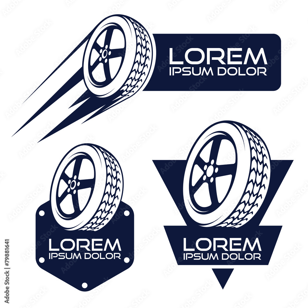 Vector de Stock car wheel abstract | Adobe Stock