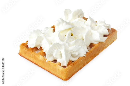 Gaufre chantilly - Acheter cette photo libre de droit et découvrir des ...