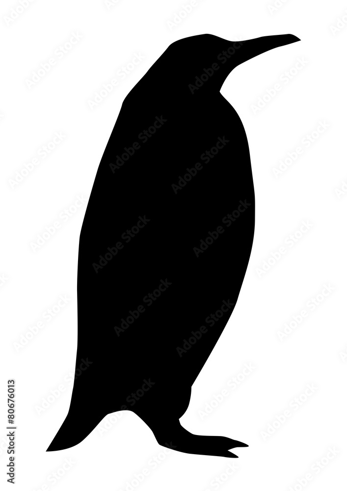 Pinguin Silhouette Stock Vector | Adobe Stock