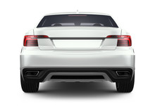 Rear Of A White Car Free Stock Photo - Public Domain Pictures