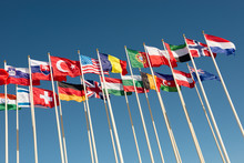 Flags Blowing In The Wind Free Stock Photo - Public Domain Pictures