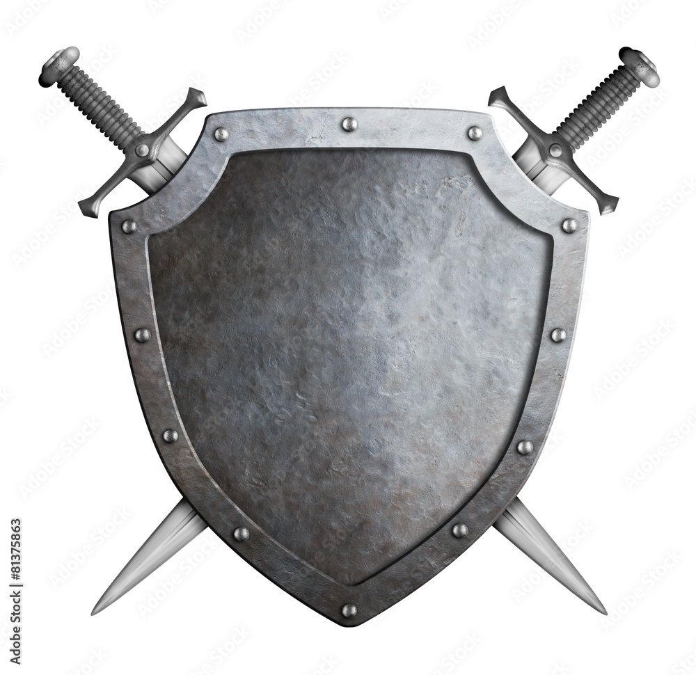 shield and swords isolated coat of arms Stock Illustration | Adobe Stock