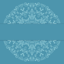 Fancy Blue Card Frame Free Stock Photo - Public Domain Pictures