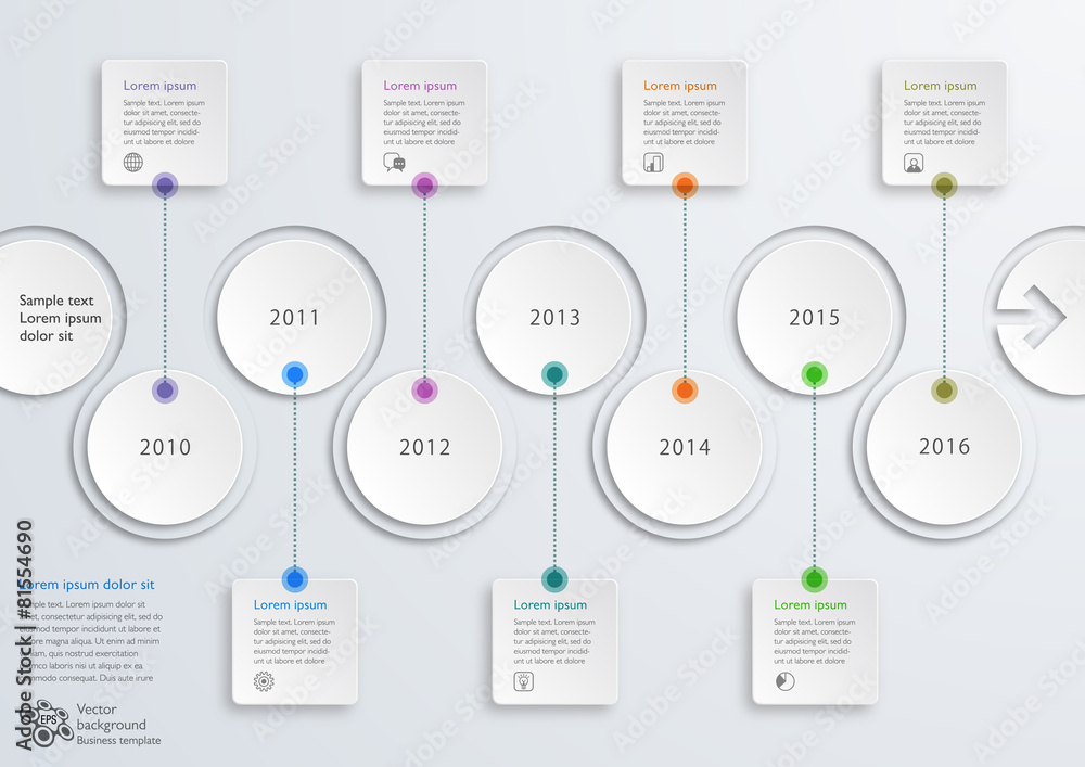Infographics Vector Background #Timeline Stock Vector | Adobe Stock