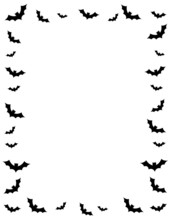 Halloween Bats Frame Free Stock Photo - Public Domain Pictures