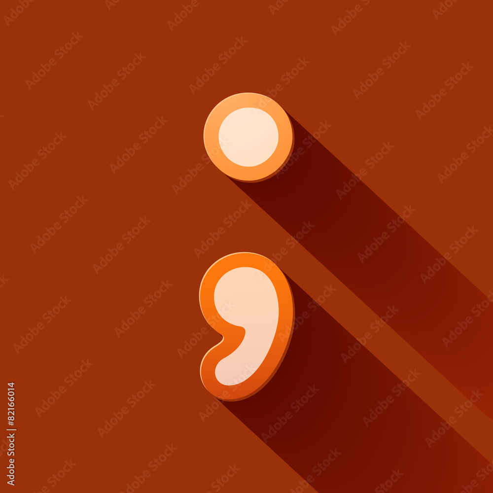 Volume icons symbol: Semicolon Stock Vector | Adobe Stock