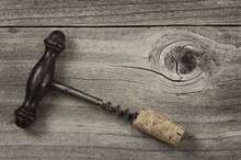 Vintage Corkscrew Attached To Cork Free Stock Photo - Public Domain ...